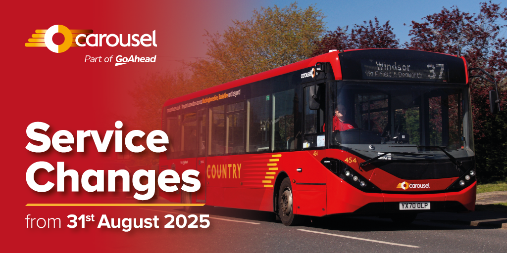 Service Changes in Slough & Windsor from 31st August 2025 - Carousel Buses
