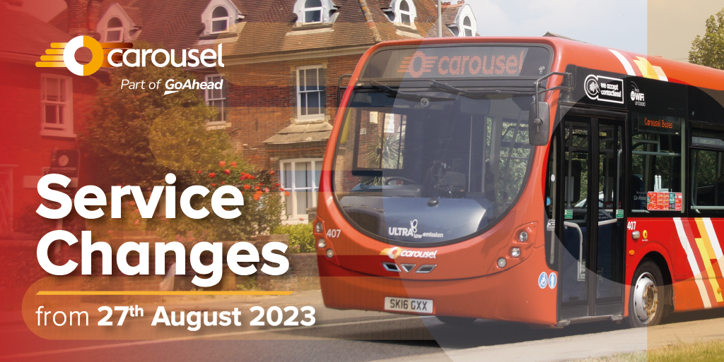 Service Changes from 27th August 2023 - Carousel Buses