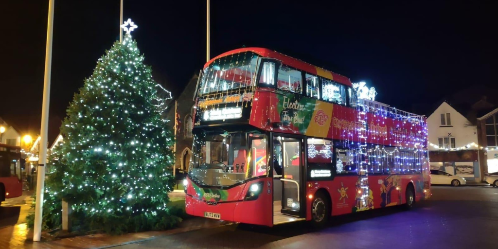 Festive bus travelling through Buckinghamshire for first time this ...