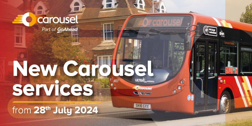 New Carousel Buses services from 28th July 2024 - Carousel Buses